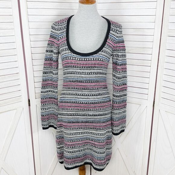 Moda International | Dresses | Vintage Moda International Striped Scoop ...